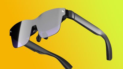 These smart glasses create a beautiful big screen in front of your face ...