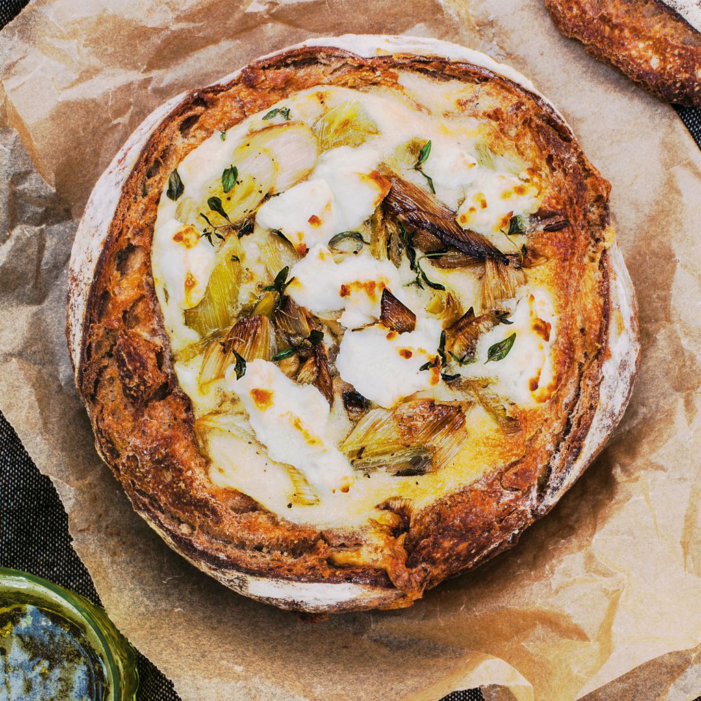 Leek and Goats' Cheese Picnic Loaf | Lunch Recipes | Woman & Home