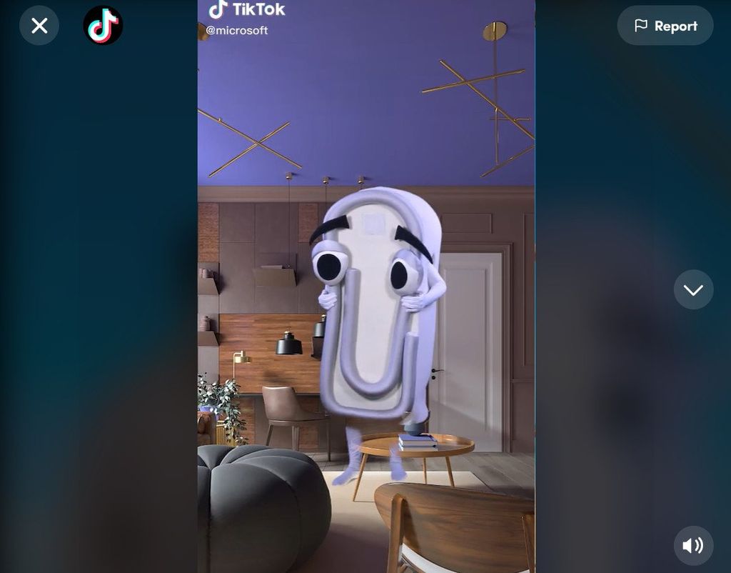 A real-life Clippy stars in bizarre Microsoft Teams TikTok music video ...