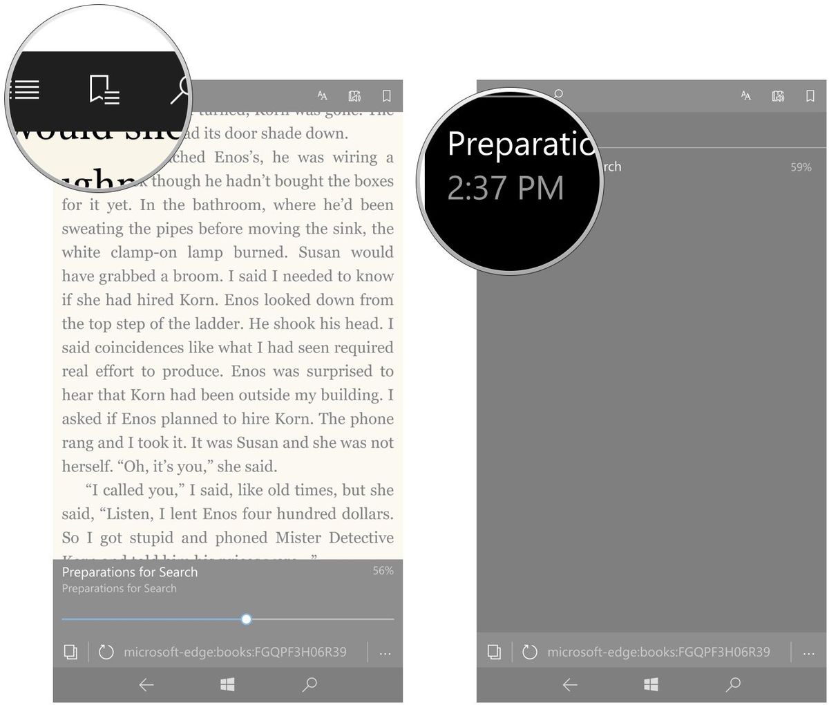 How to buy and read e-books in Windows 10 Mobile Creators Update ...