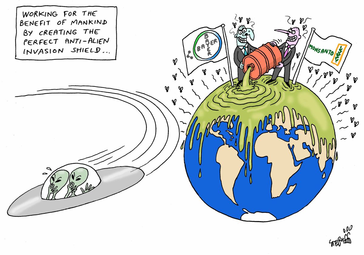 Editorial Cartoon World Bayer Monsanto environment pollution | The Week