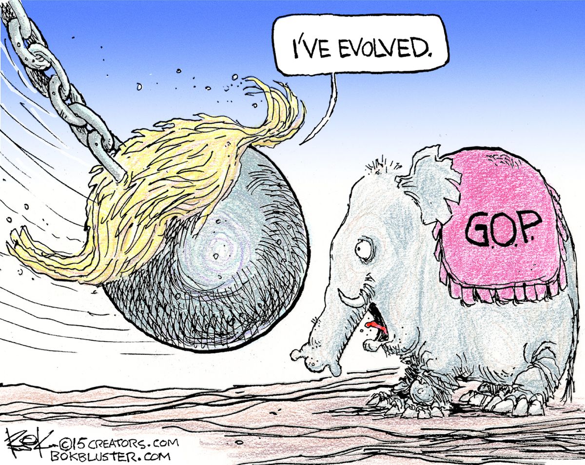 Political cartoon U.S. Trump and GOP | The Week