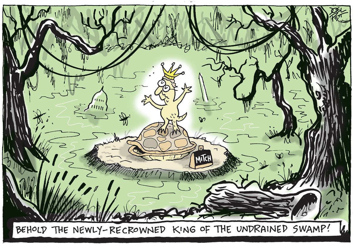 Political Cartoon U.S. McConnell senate swamp | The Week