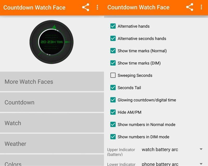 Save the date with Countdown Watch Face on Android Wear | Android Central