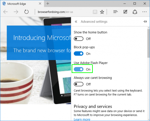 How to Disable Flash in Windows 10's Edge Browser | Laptop Mag