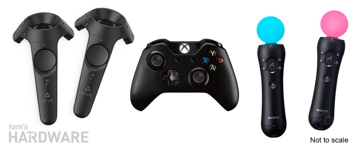 Oculus Rift, HTC Vive, PlayStation VR - Tracking & Controls