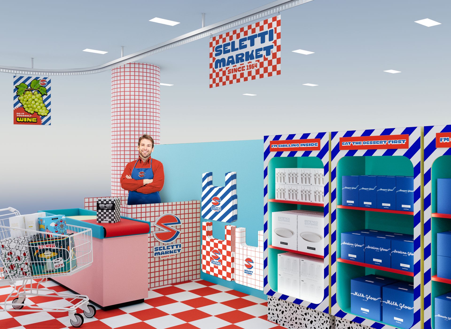 Checkout at Seletti’s quirky supermarket installation | Wallpaper*