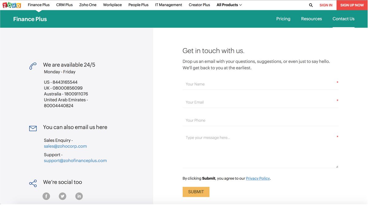 Zoho Finance Plus | TechRadar