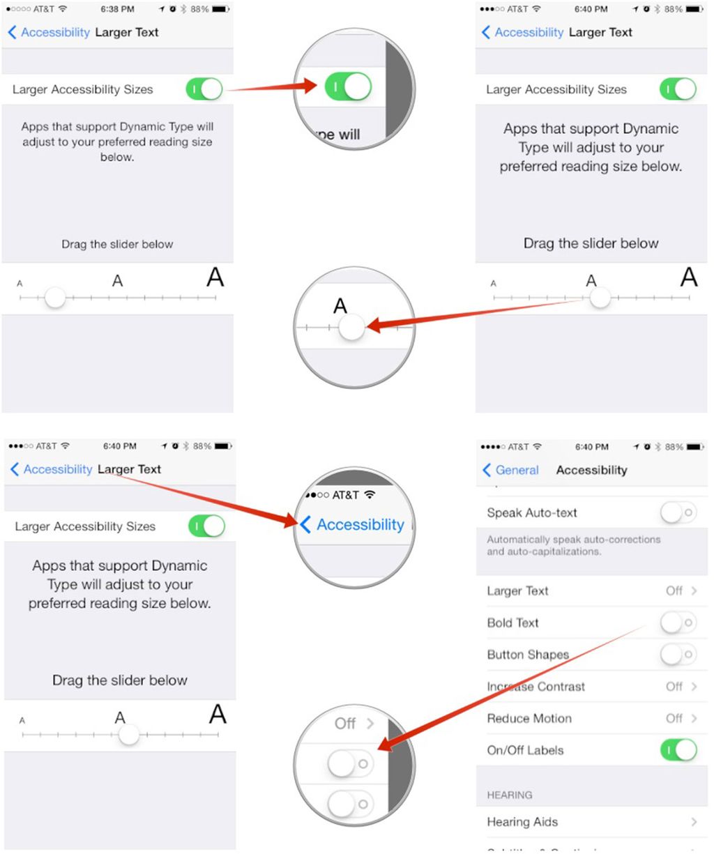 How to increase legibility with large and bold text for visual ...