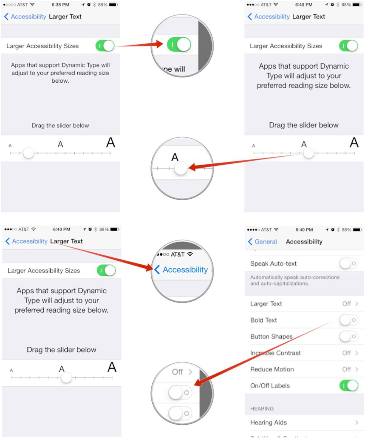 How to increase legibility with large and bold text for visual ...