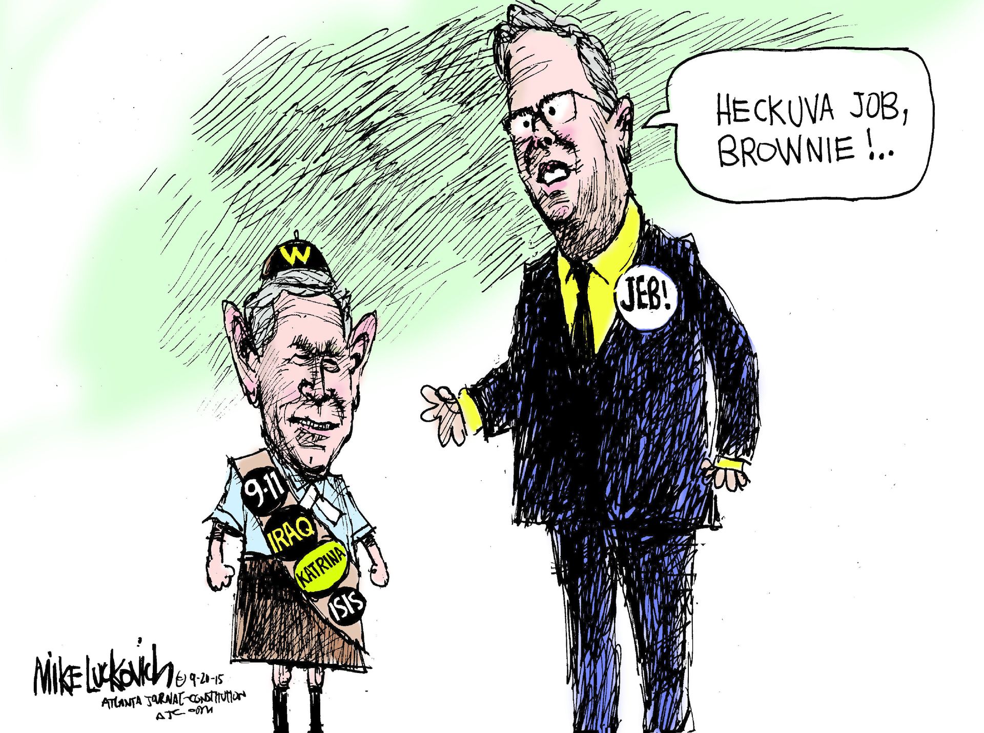 Political cartoon U.S. Jeb Bush 2016 | The Week