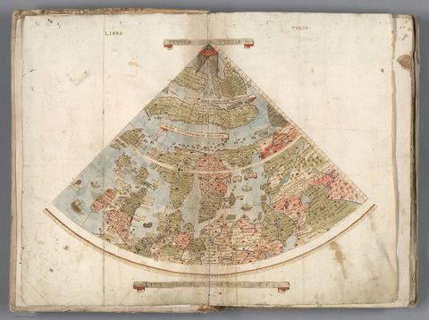 Photos: Renaissance World Map Sports Magical Creatures | Live Science