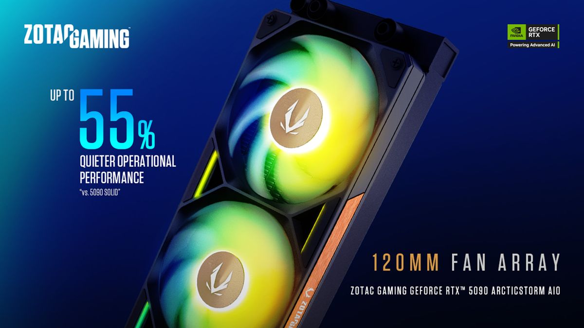 Zotac launches liquid cooled RTX 5090 with 360 mm radiator and low ...