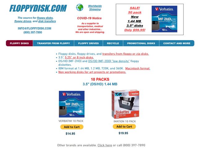 Floppy Disk Kingpin Says Business Has About Four Years Before Hitting ...