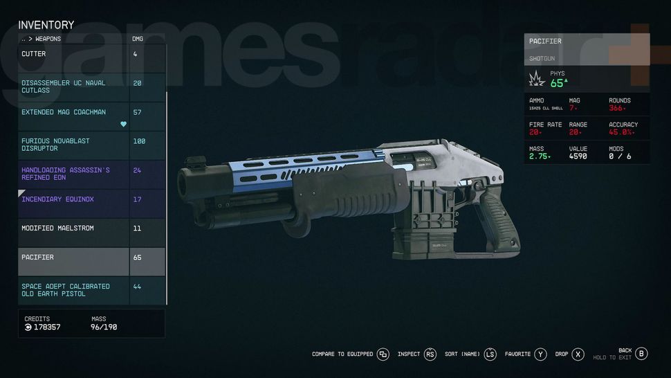 Starfield weapons, damage types, and mods explained | GamesRadar+