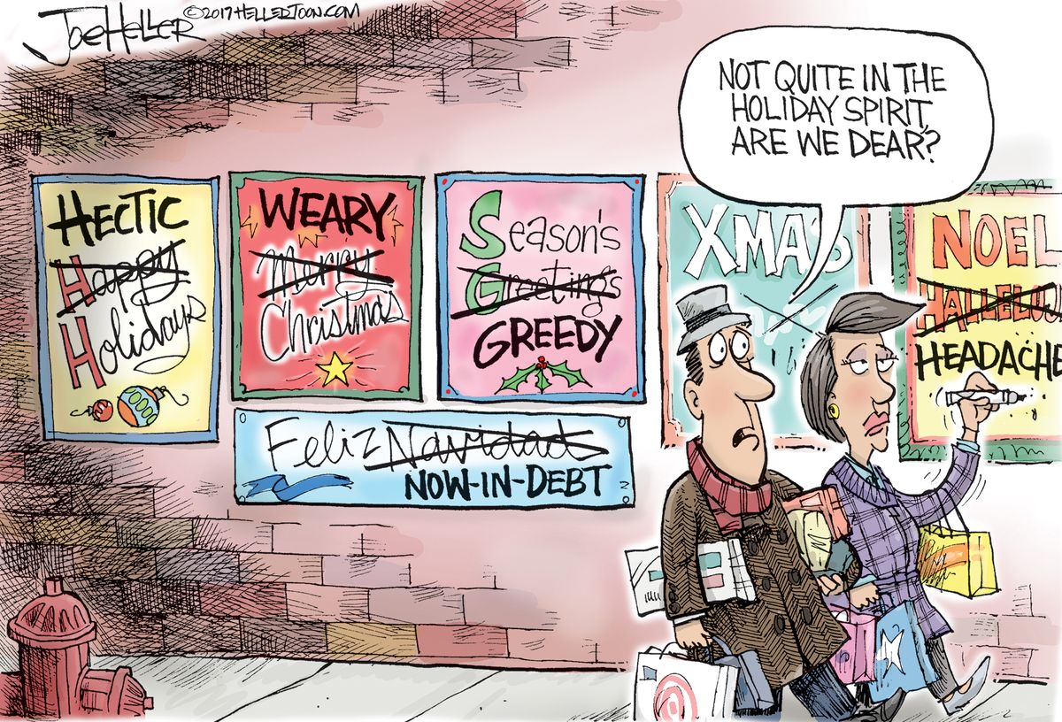 Editorial cartoon U.S. Christmas | The Week