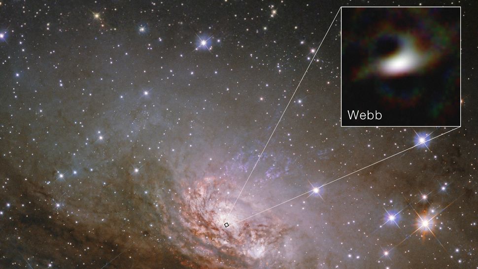 James Webb telescope reveals sharpest-ever look at the edge of a black ...