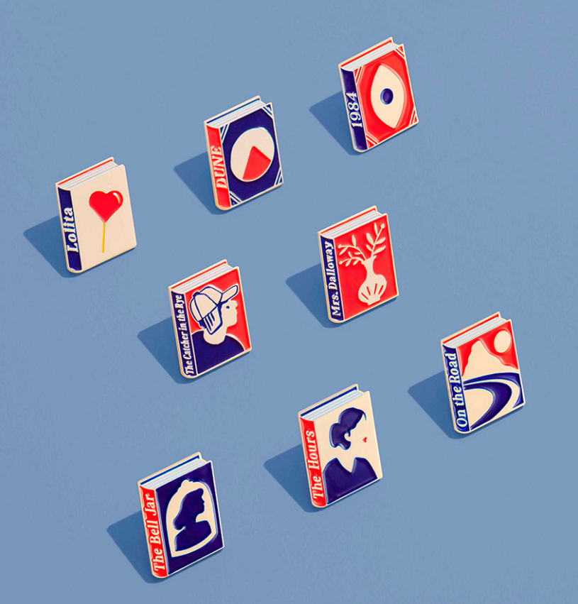 These beautiful enamel pins are a delight for bookworms | Creative Bloq