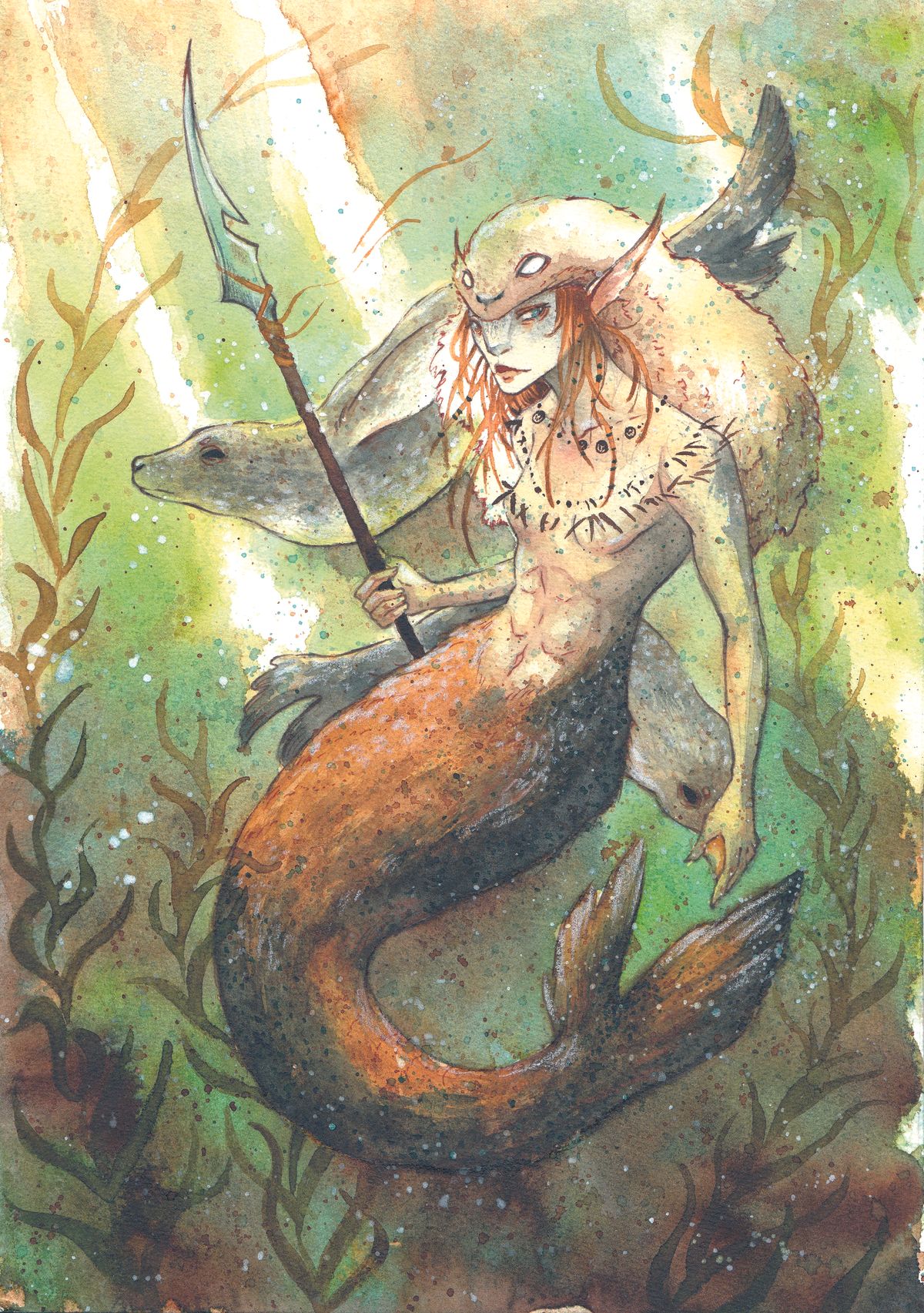 You need to explore these mysterious watercolours of ancient mythological creatures | Creative Bloq