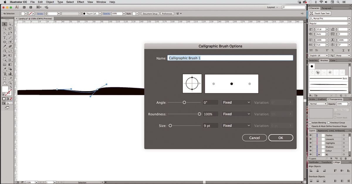 Create your own Calligraphic brush in Illustrator | Creative Bloq