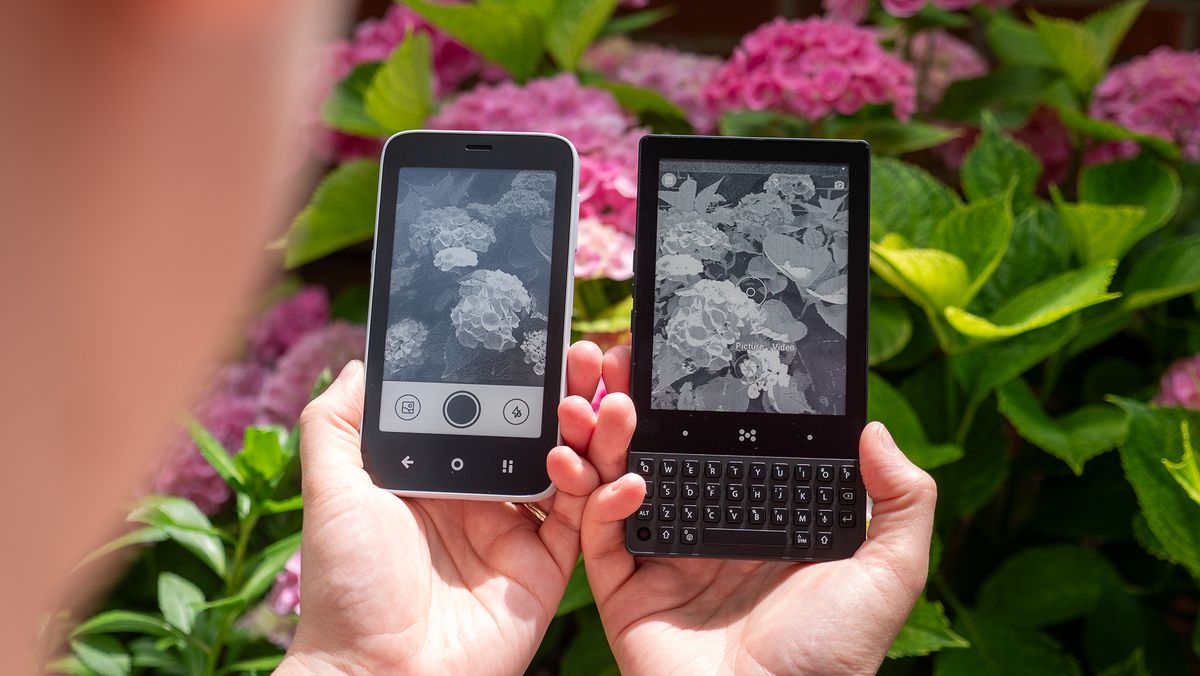 E Ink phones are amazing, but you might want to keep a camera nearby ...