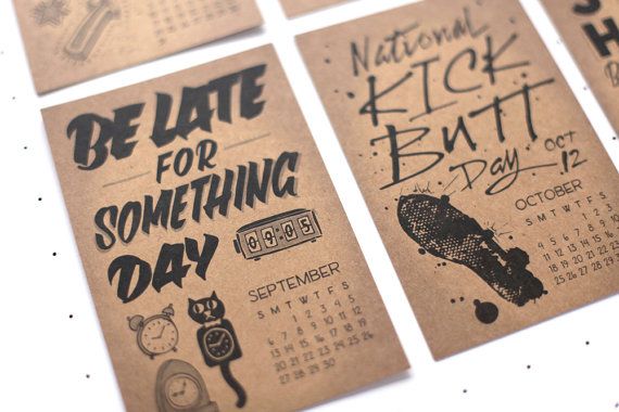 Illustrated calendar highlights silly holidays | Creative Bloq
