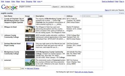 Hands on: Google Squared | TechRadar