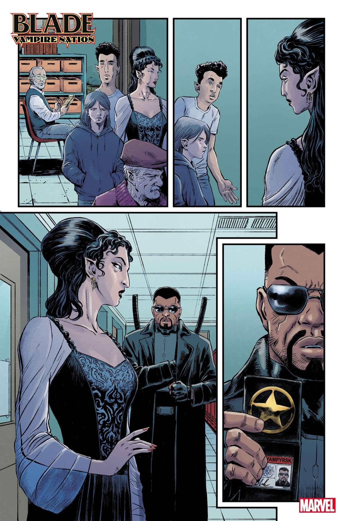 Sheriff Blade and Boss Dracula work together in Marvel's Vampire Nation ...