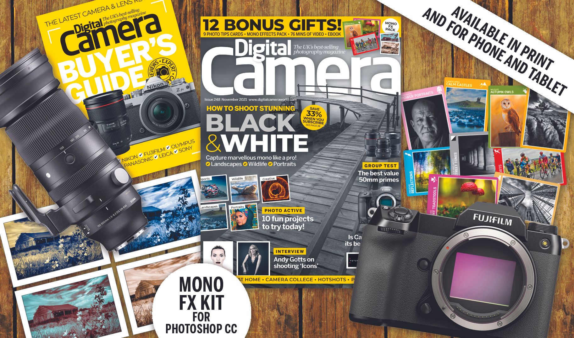 Get 12 free gifts with the November issue of Digital Camera, including ...