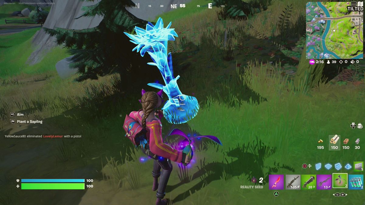 How to plant Reality Saplings with Reality Seeds in Fortnite | GamesRadar+