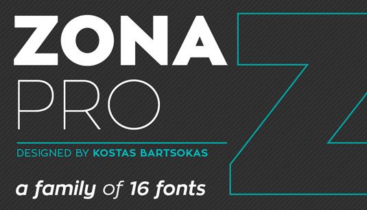 Font of the day: Zona Pro | Creative Bloq