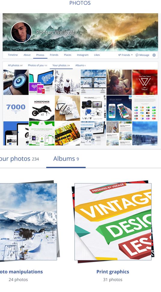 Facebook gets flat and full-screen redesign in this concept | Creative Bloq