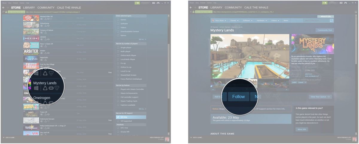 How to follow unreleased PC games on Steam | Windows Central