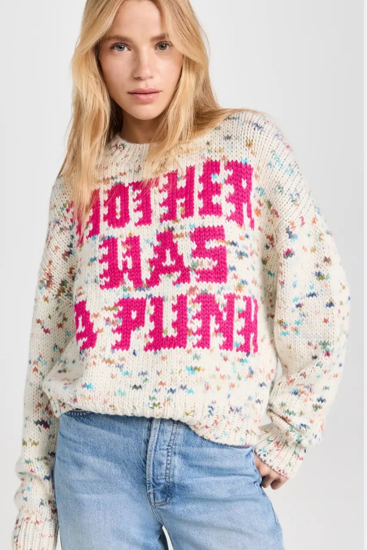 Katie Holmes' Rainbow Sweater Is a Guaranteed Mood-Booster | Marie Claire