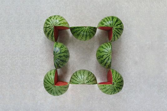 Geometric food art | Creative Bloq