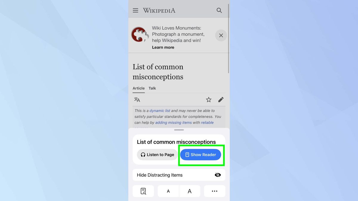 How to use Safari Reader in iOS 18 | Tom's Guide