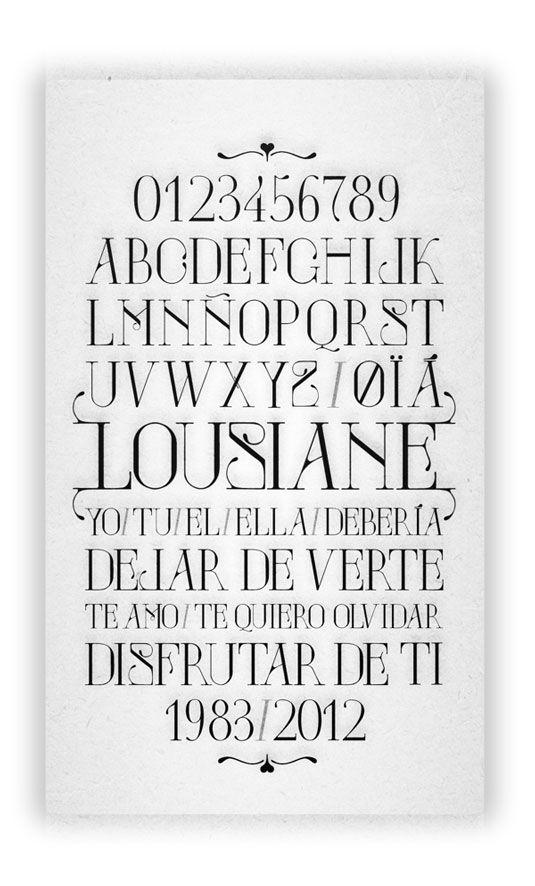 Font of the day: Lousiane | Creative Bloq