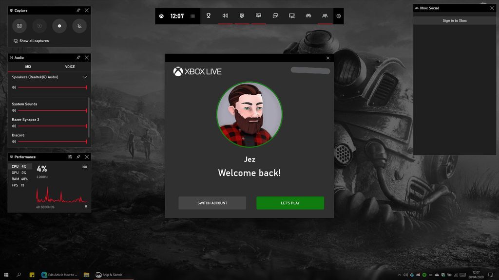 How to start an Xbox Live party on a Windows 10 PC using the Xbox Game ...