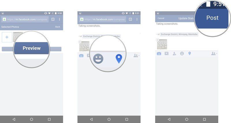 How to share a picture from your Android phone to Facebook | Android ...