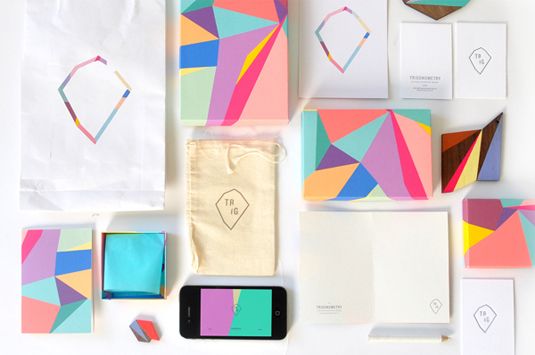 Beautiful geometric branding for custom jewellery | Creative Bloq