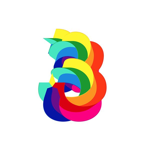 Stunning rainbow typography has got your number | Creative Bloq