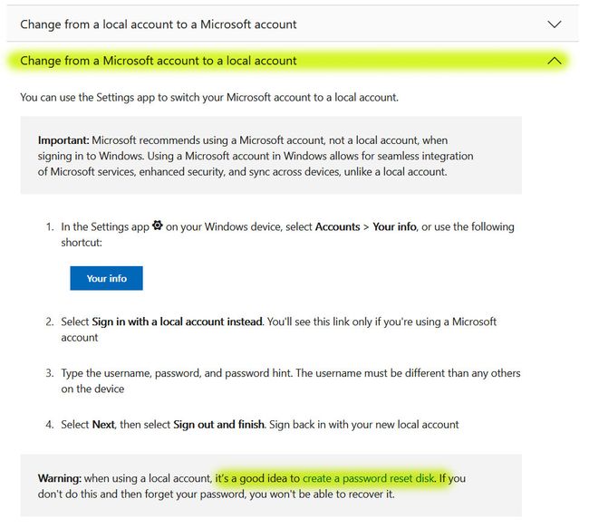 Microsoft’s official guide to switching from a Microsoft Account to a ...