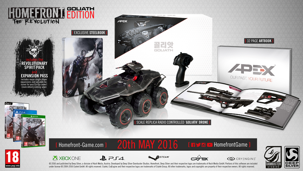 Of course Homefront: The Revolution's Goliath Edition comes with a ...