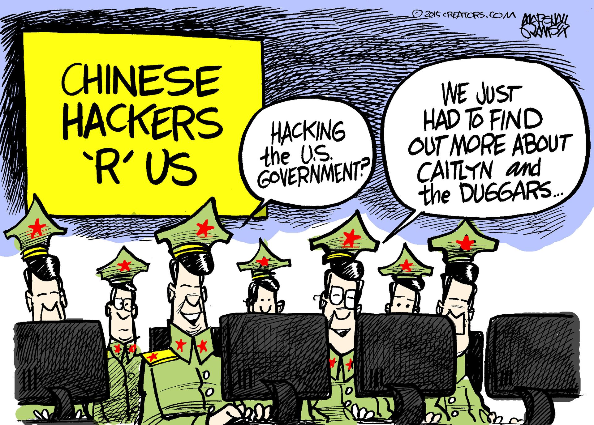 Editorial cartoon World China Cyberhack | The Week