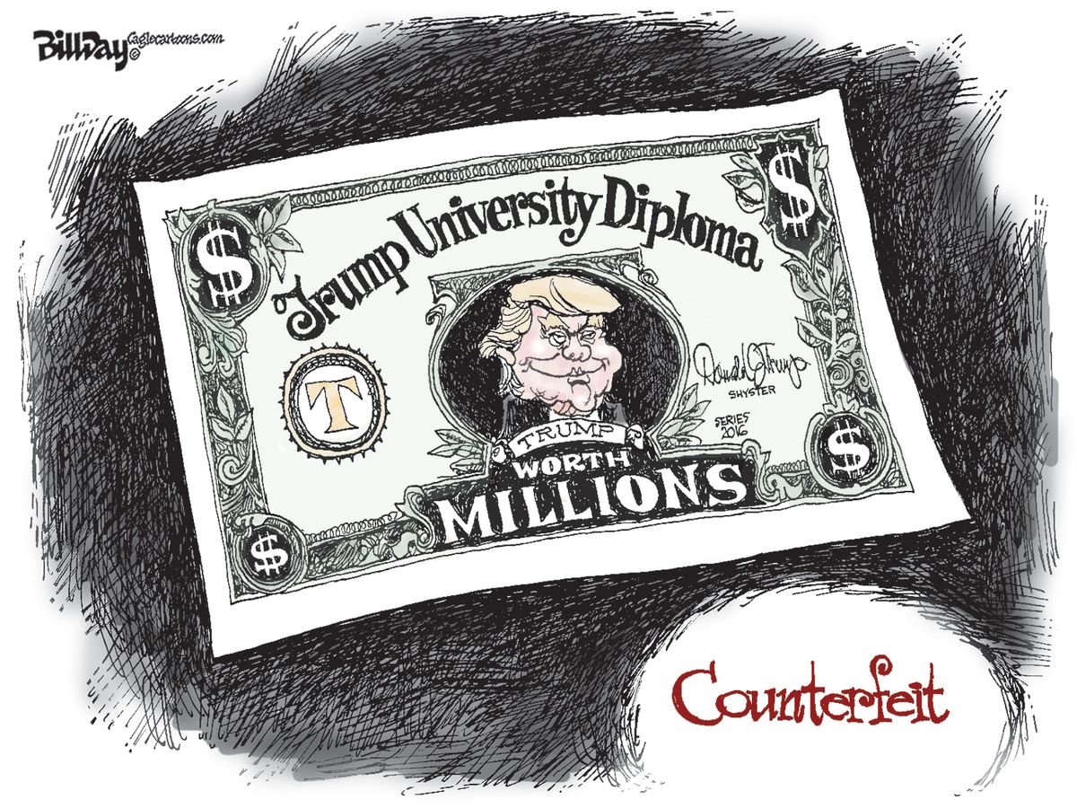 Editorial Cartoon U.S. trump University | The Week