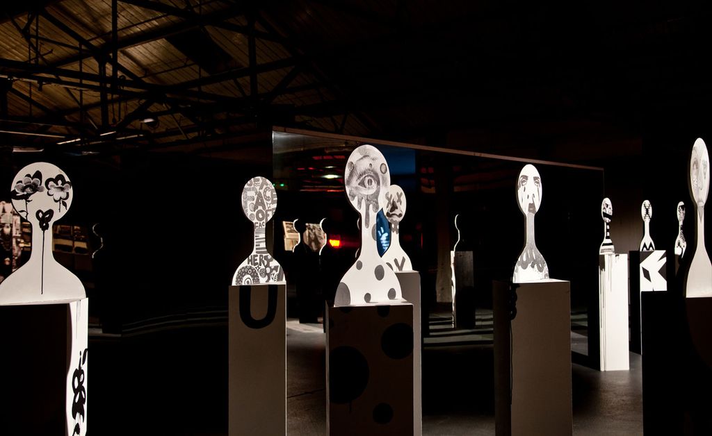 Illustrator Quentin Jones and set designer Robert Storey stage a ...