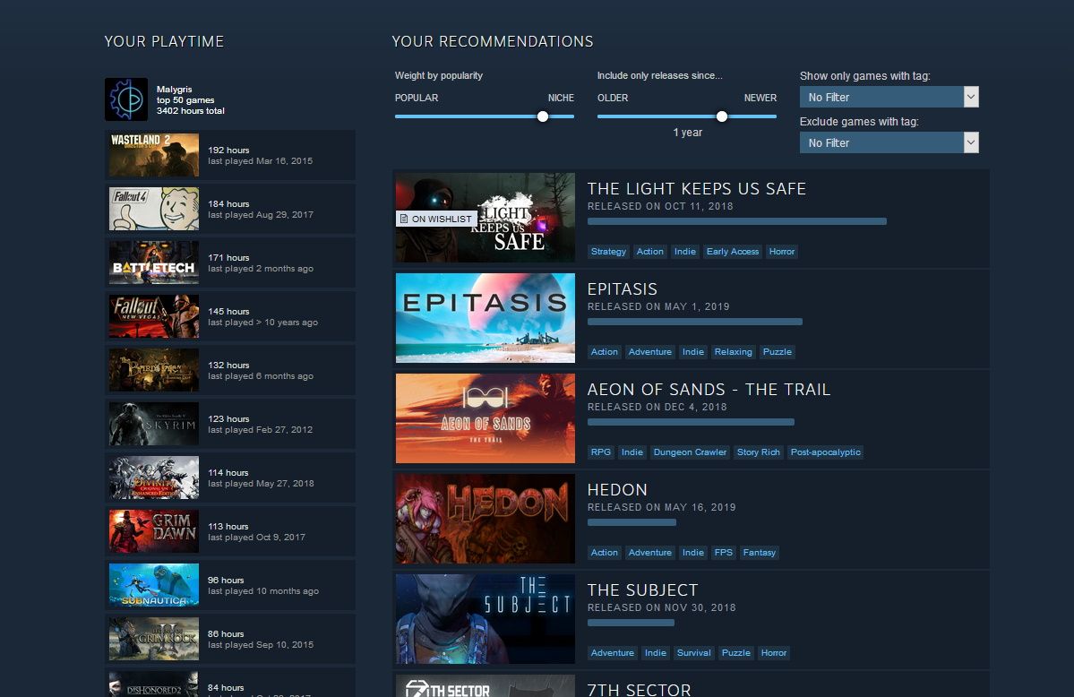 Steam's new 'Interactive Recommender' uses machine learning, not tags ...