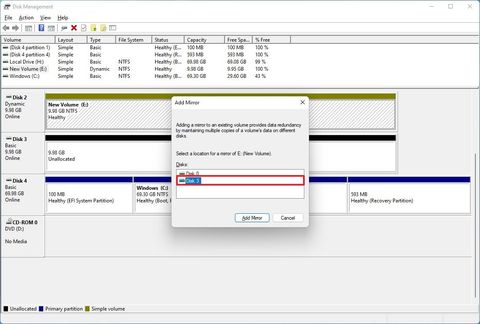 How to create mirror volume on Windows 11 | Windows Central
