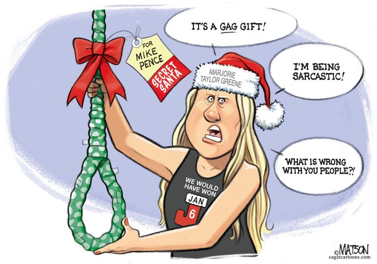 5 outraged cartoons about Marjorie Taylor Greene's Jan. 6 comments ...