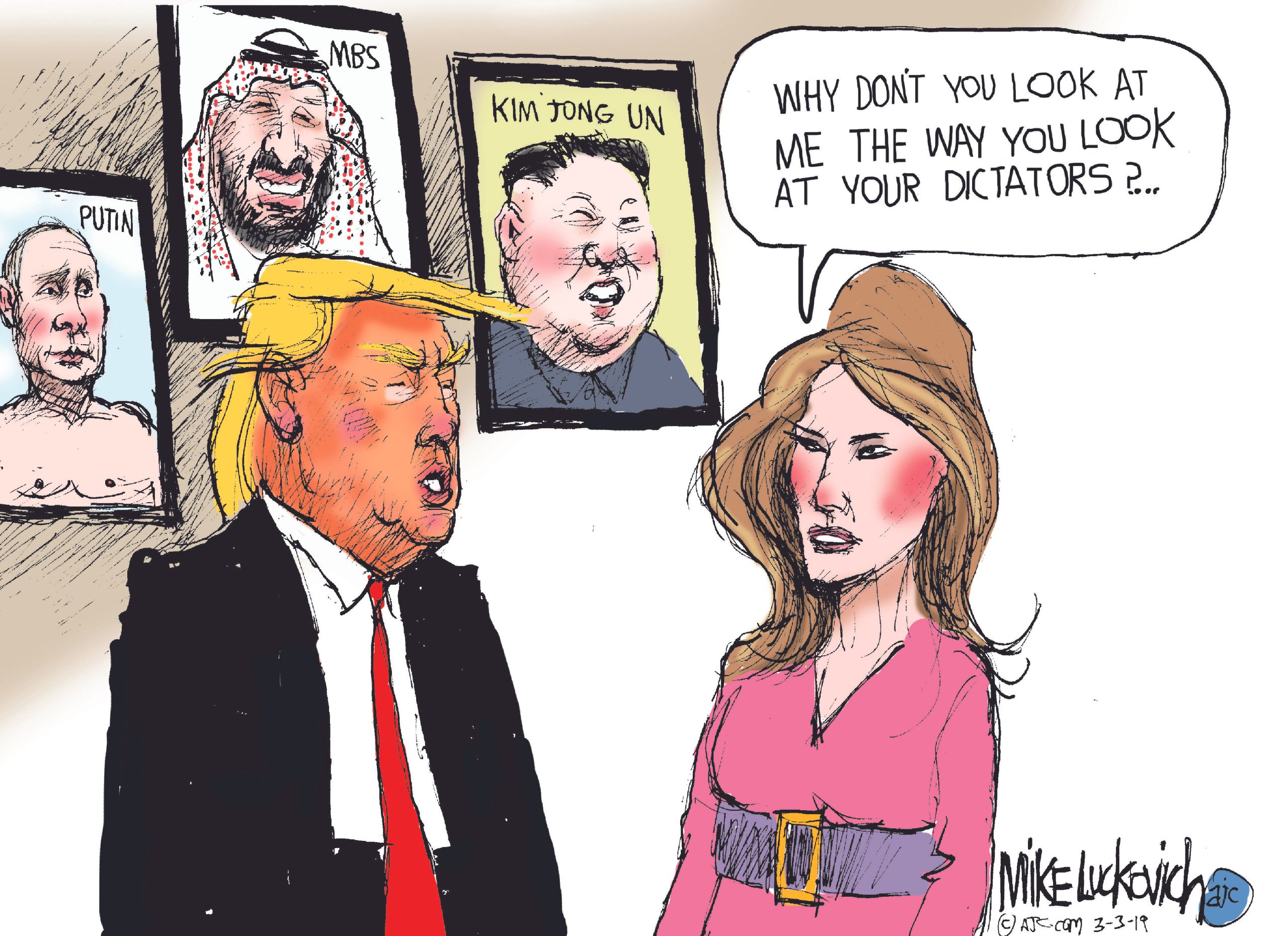 Political Cartoon U.S. Trump Kim Jong Un Russia MBS Dictators | The Week